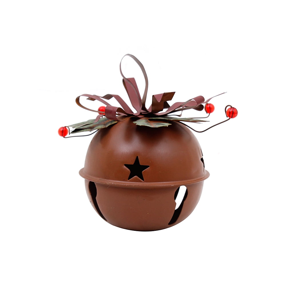 Metal Jingle Bell Christmas Decoration Cut Out Star Decorative Sleigh ...
