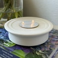 Starlight Porcelain Votive Light LED Lighted Base for Glowing Candle ...
