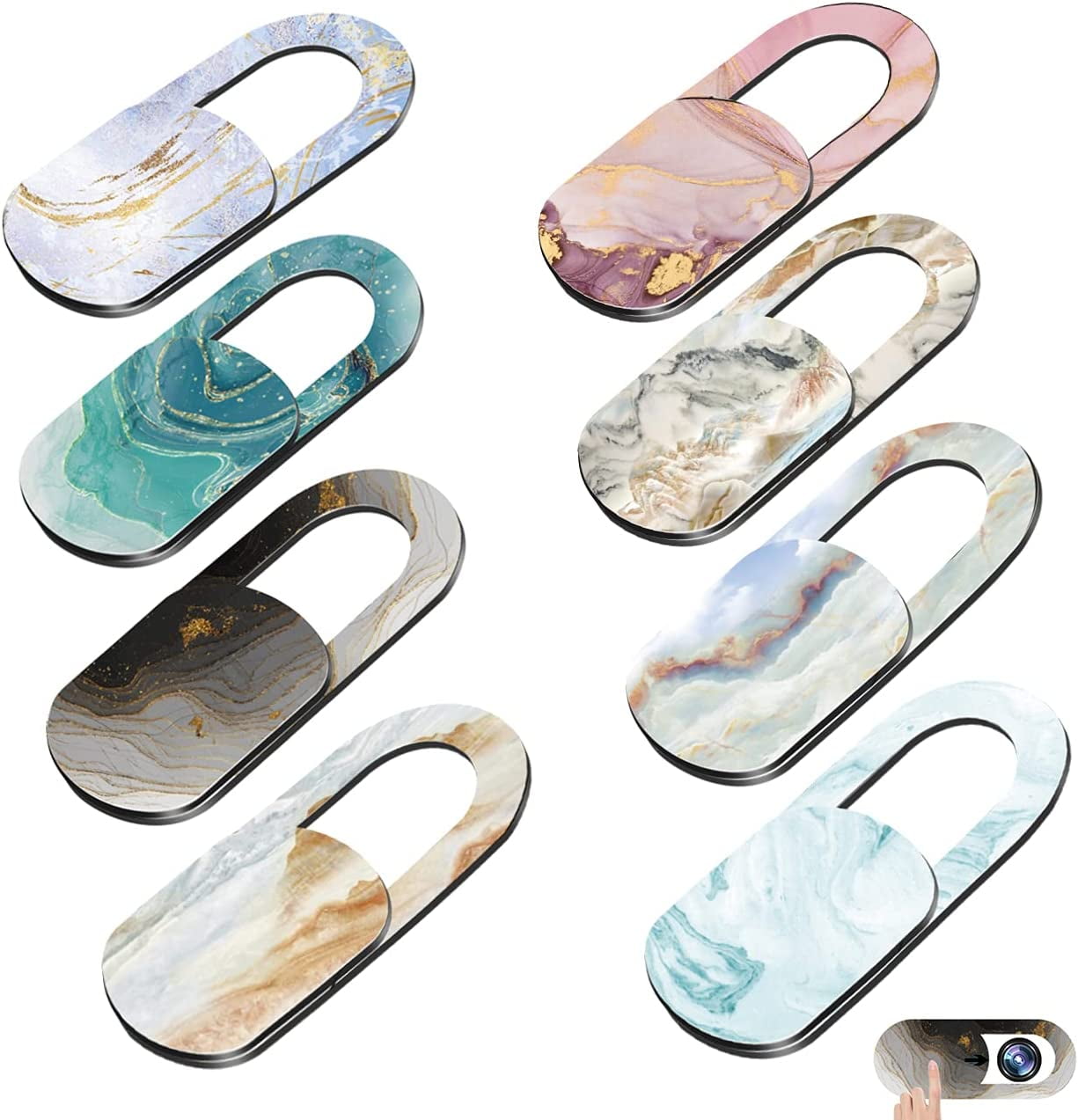 Webcam Cover, Laptop Camera Cover Slide Cute, [8 PCS] Macbook Air/Pro ...