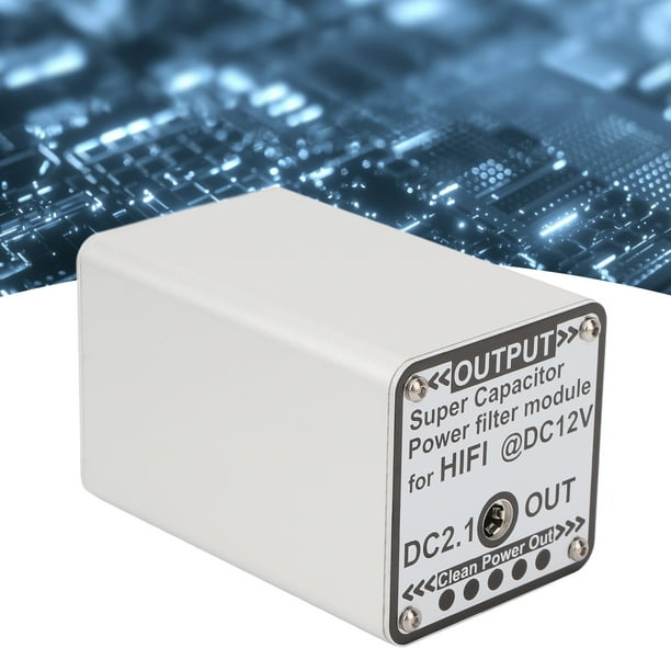 Módulo De Filtro, DC 2.1 Entrada Salida 12V Indicación De Voltaje Del ...