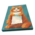 12x18 inch Frameless Canvas Painting Cat & Tissue Paper,Farmhouse ...