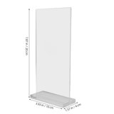 Raindrops Transparent Acrylic Display Stand for Menu and Sign Holder ...