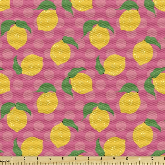 Lemon Print Fabric