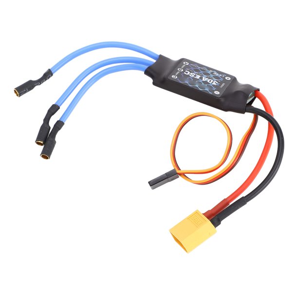 RC Aircraft ESC, Black Ultra Low Impedance RC Brushless ESC Low Voltage ...