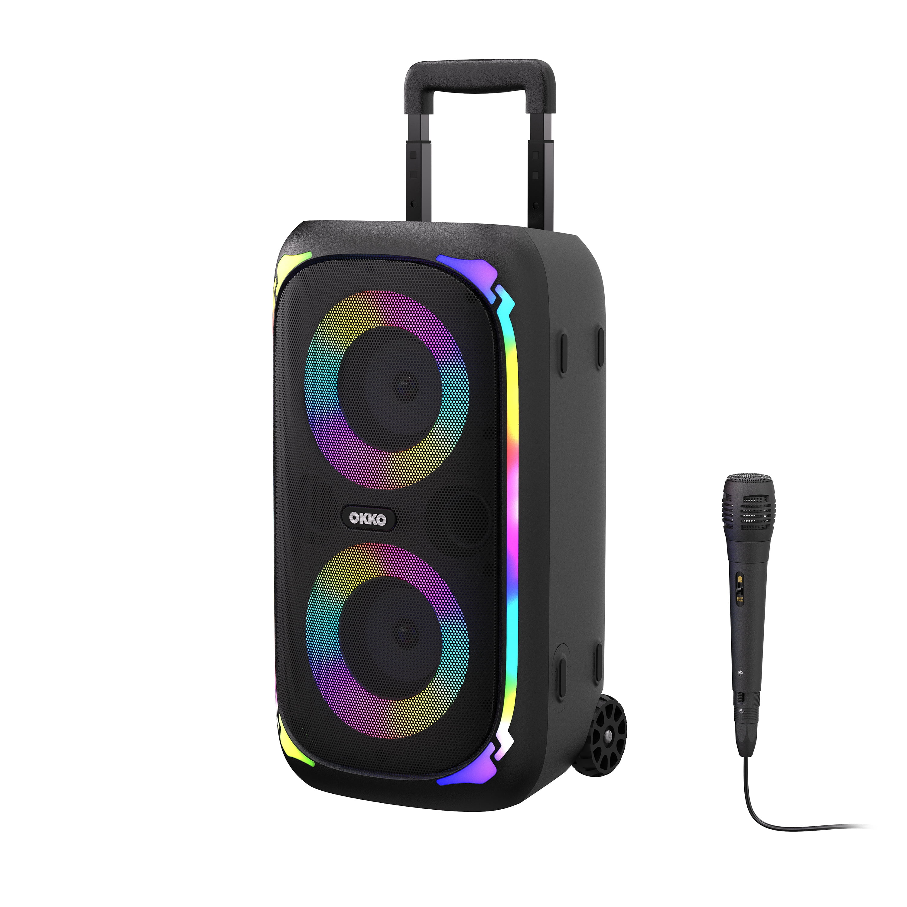 Altavoz Portátil OKKO Sonic Bass V4 Inalámbrico con Micrófono y Karaoke | Walmart en línea