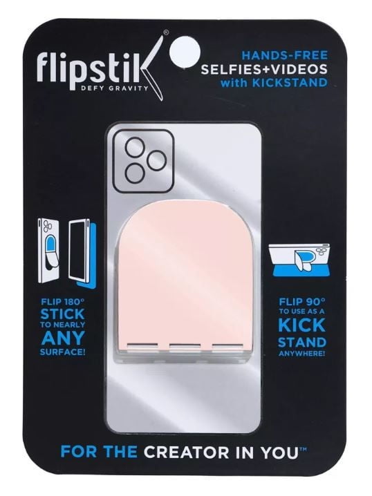 Flipstik Defy Gravity Cell Phone Stick & Stand - Rose Gold (Pink) - Walmart.com