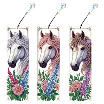 3pcs Diamond Painting Bookmark Kit 5D DIY Red Rose Special Design ...