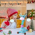 Dancing Talking Singing Blue Giraffe Stuffed Plush with Golden ...