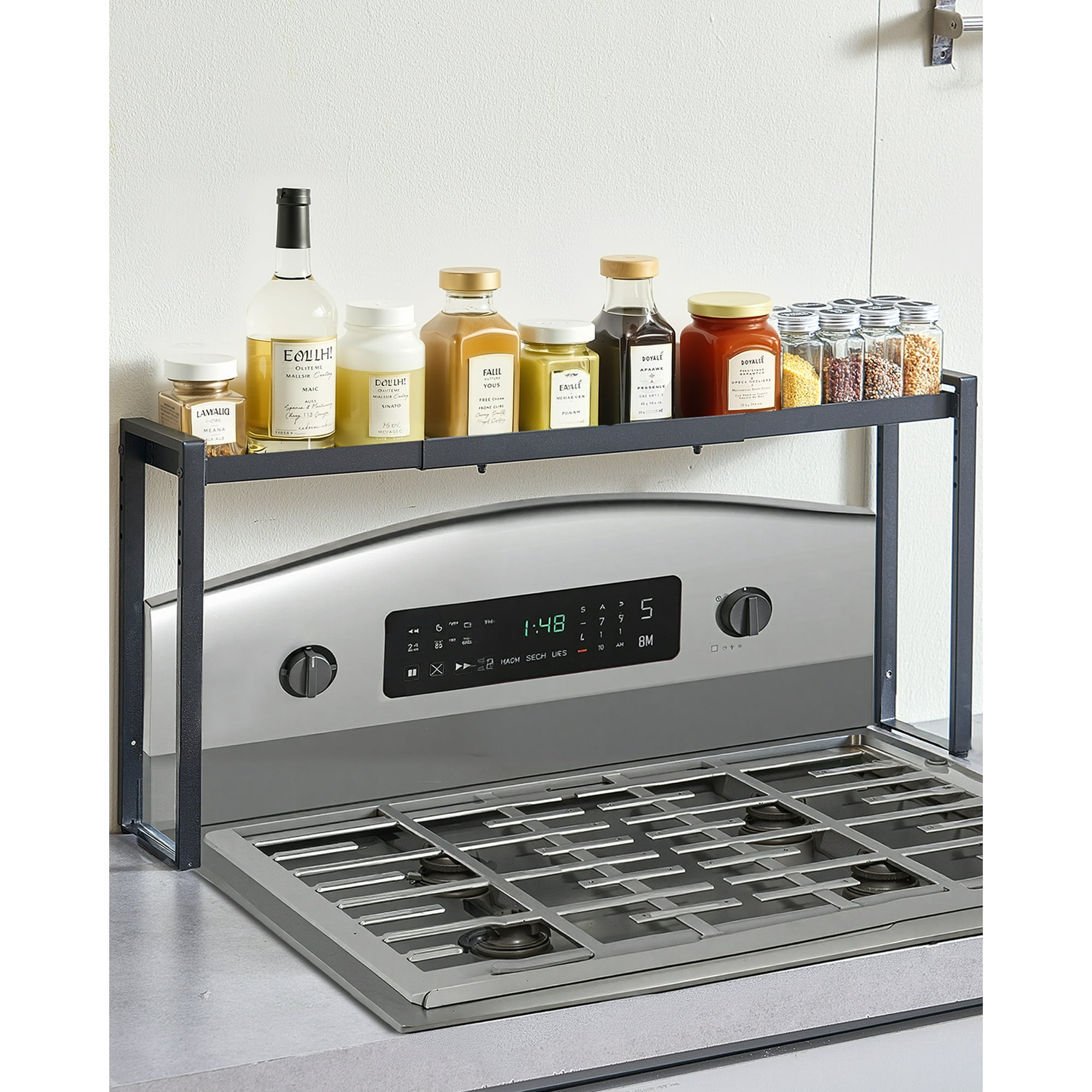 Vevor Over The Stove Spice Shelf Spice Rack Kitchen Organizer 32.7x14.4 In Steel 32.7 X 14.4