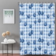 Bathroom Shower Curtain Summer Fruit Blueberries Pattern Waterproof ...