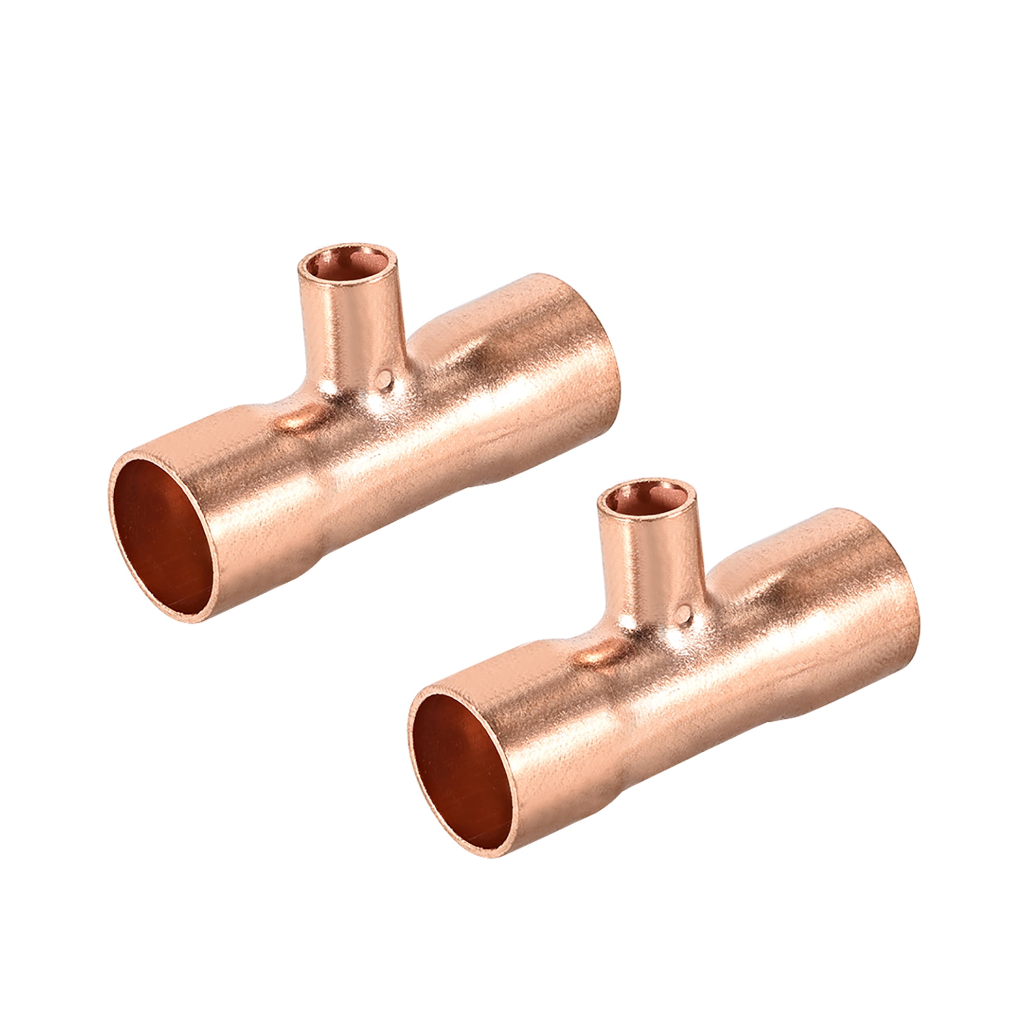 Buy 1/4-inch x 3/8-inch Copper Reducing Tee Copper Pressure Pipe ...