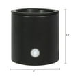 Mainstays Electric 18-Watt Ceramic Wax Melt Warmer Black, Flameless ...
