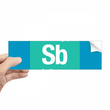 Sb Antimony Checal Element chem Rectangle Bumper Sticker Notebook ...