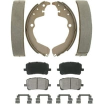 Detroit Axle - FWD Brake Pads, Rear Shoes, Rotors for 2003-08 Toyota ...