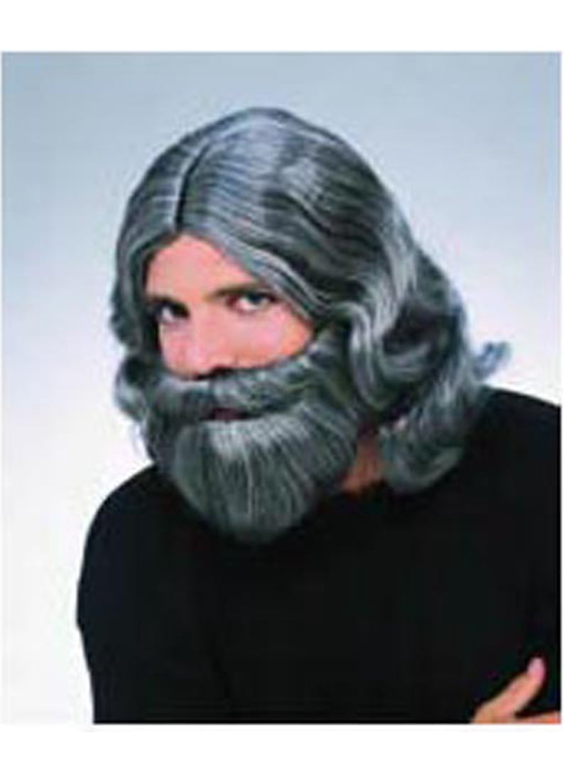 Grey Beard & Wig Set Rubies 50736, One Size - Walmart.com
