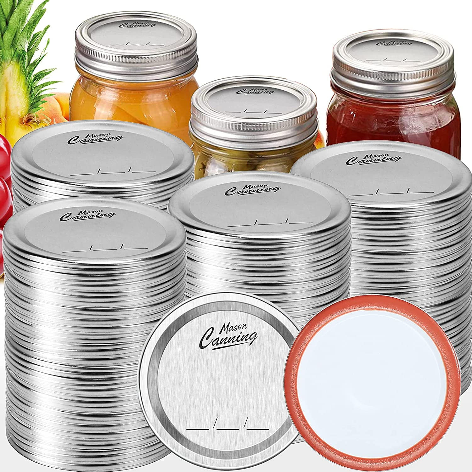 Click here for Hesignd Canning Lids 100 Pcs  70mm 86mm Split-Type... prices