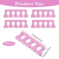 100 Pcs Sponge Toe Separators Soft Finger Separators Premium Pedicure ...