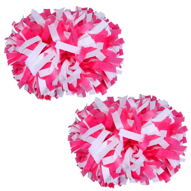 Plastic Cheer Pom Poms Cheerleading Cheerleader Gear 2 pieces one pair ...