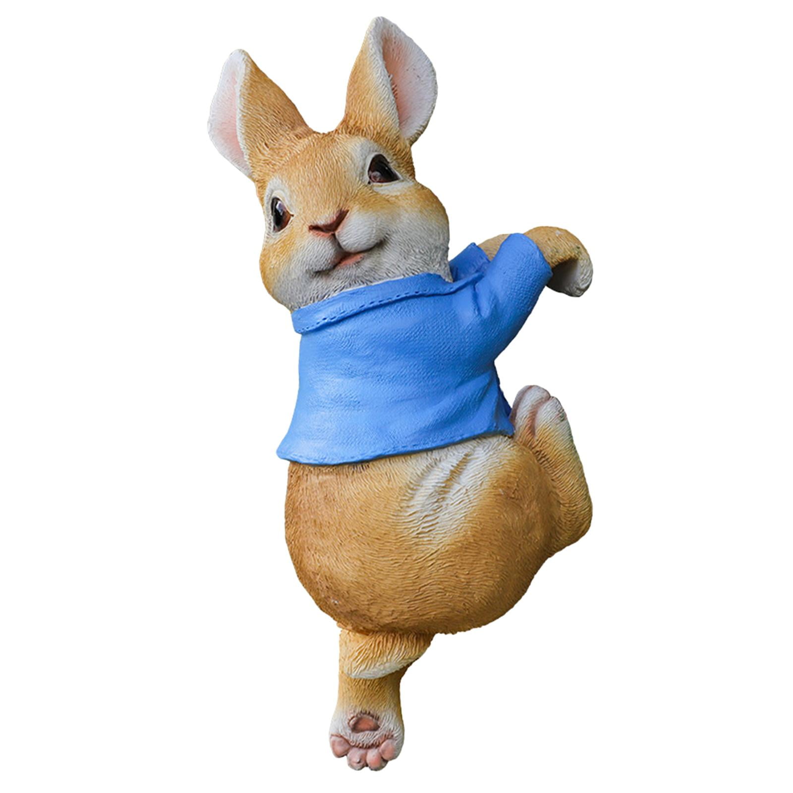 Exquisite Cute Rabbit Ornaments Garden Statue Courtyard Sculptures ...