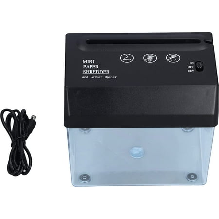 Mini Paper Shredder, USB Portable Paper Shredder A6 Desktop Paper ...