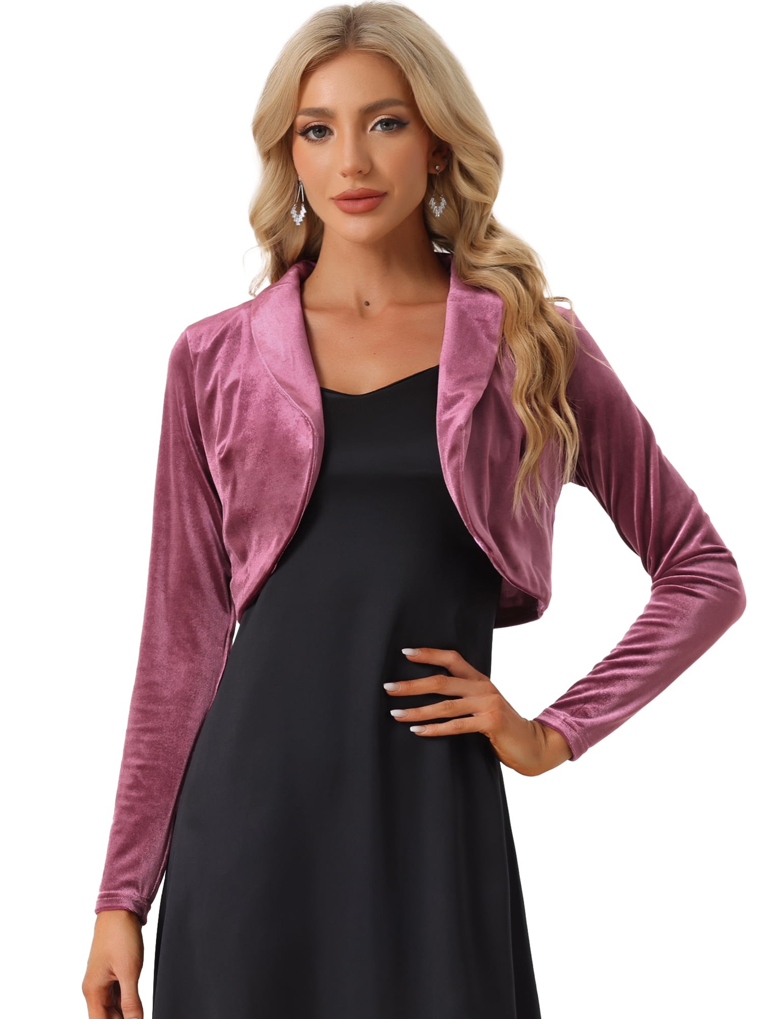 Bolero Elegante de Terciopelo para Mujer Bolero Crop Cardigan para ...