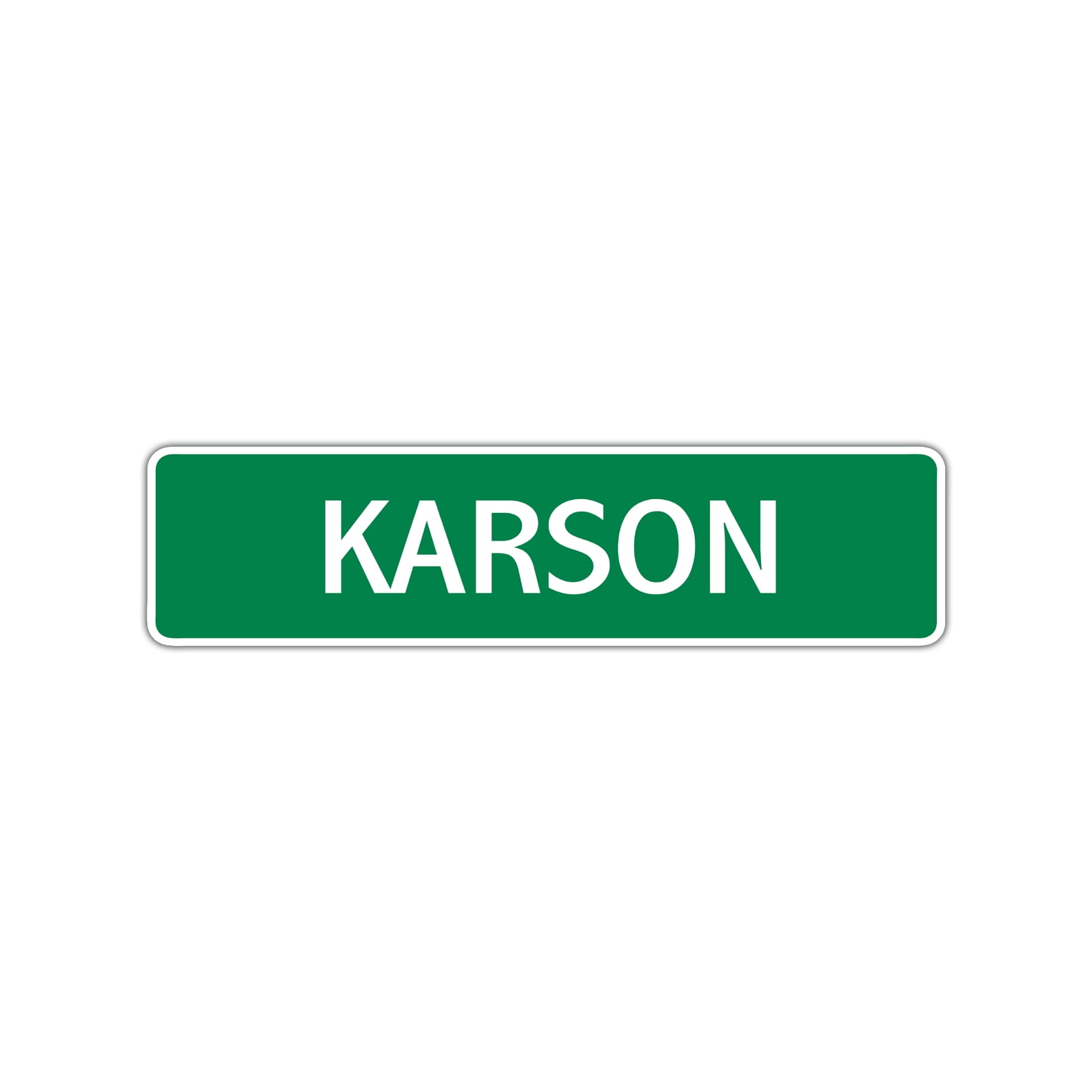 Karson Boys Children Name Letter Printed Label Indoor Outdoor Wall ...