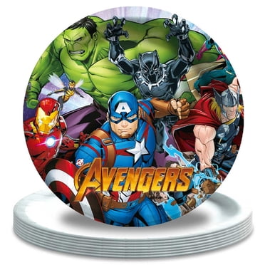 Avengers Paper Party Plates - 9 inch - 8ct by Unique - Walmart.com