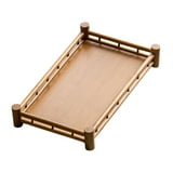 CUTICATE Bamboo Serving Tray Bamboo Tea Set Accessory Compact ...