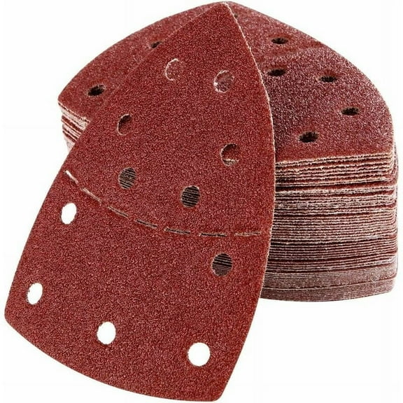 15 Packs Micro Detail Sander Paper 80 Grit 3.5 x 1.2 Inch Finger Sander ...