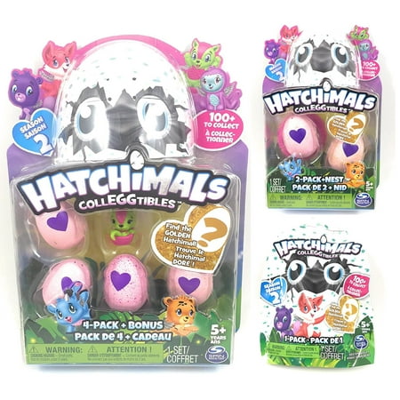 Hatchimals Colleggtibles Season 2 Set Find The Golden Hatchimal, 1 4 ...