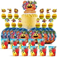 Pacman Party Supplies Decor Decorations Plates Movie Background Cake ...