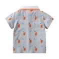 Boys Outdoor Tops Short Sleeve Colorful Cartoon Print Comfort Petite ...