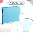 24 Pack Letter Size Hanging File Folders with 3-Pleat Design ...