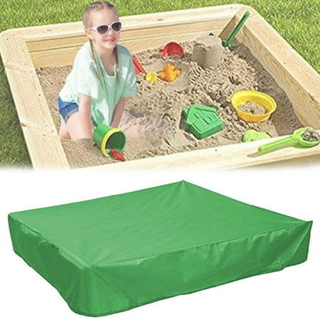 (Green) Sandpit Covers Waterproof, Square Sand Pit Cover with ...