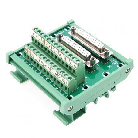 Wchiuoe DB25-M6 Double Female Head DIN Rail Mount Interface Module ...