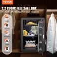 VEVOR Safe, 2.2 Cubic Feet Home Safe, Steel Security Safe with ...