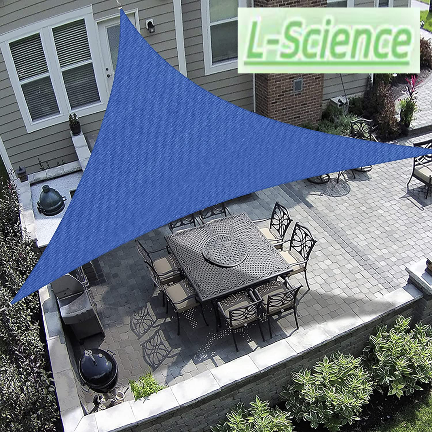 Triangle Sun Shade Sails for Patios– Sun UV Blocking Outdoor Covering ...