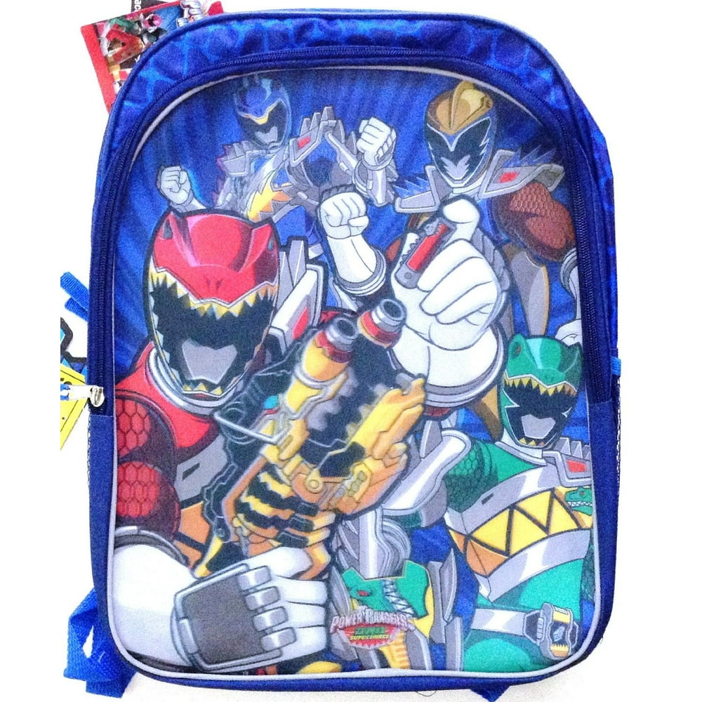 Power Rangers - Backpack - - Super MegaForce 3D Blue 16 School Bag New ...