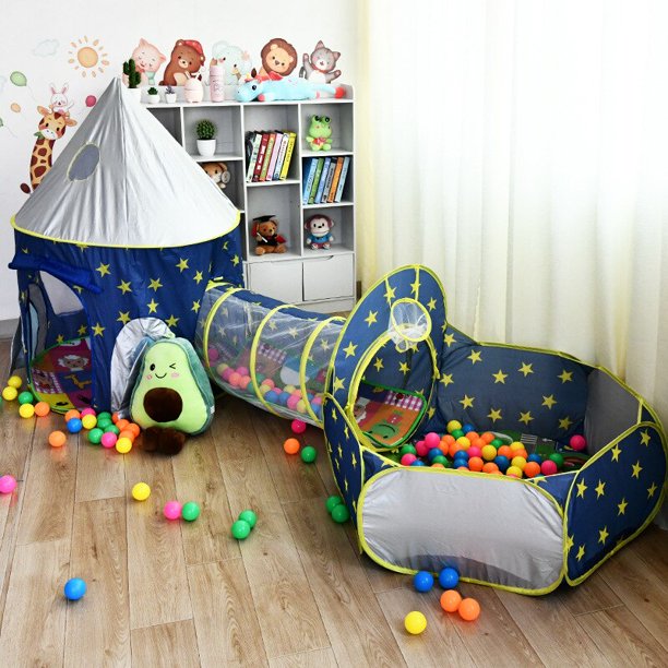 Pcs/Set Portable Children's Tent Playground Baby Spaceship Rocket Tent ...