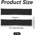 3Pcs 95% Cotton 5% Elastic Fiber Ribbing Fabric for Cuffs Waistbands ...