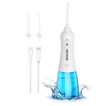 Miracle Smile Portable Dental Water Flosser - Rechargeable, Easy Refill ...