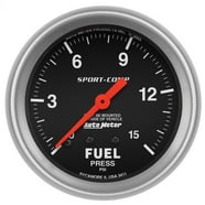 AutoMeter 4407 Ultra-Lite Mechanical Water Pressure Gauge - Walmart.com