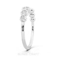 1/4 Ct Round Moissanite Eternity Wedding Band Open Ring for Women 14K ...