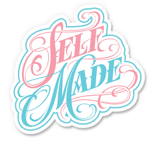 Self Made - 12" Vinyl Sticker Waterproof Decal - Walmart.com