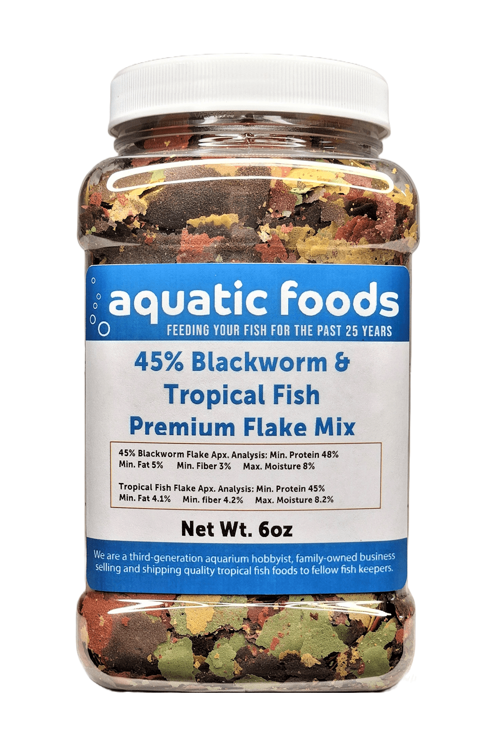 45% Blackworm & Tropical Fish Flakes for Cichlids, Discus, for All ...