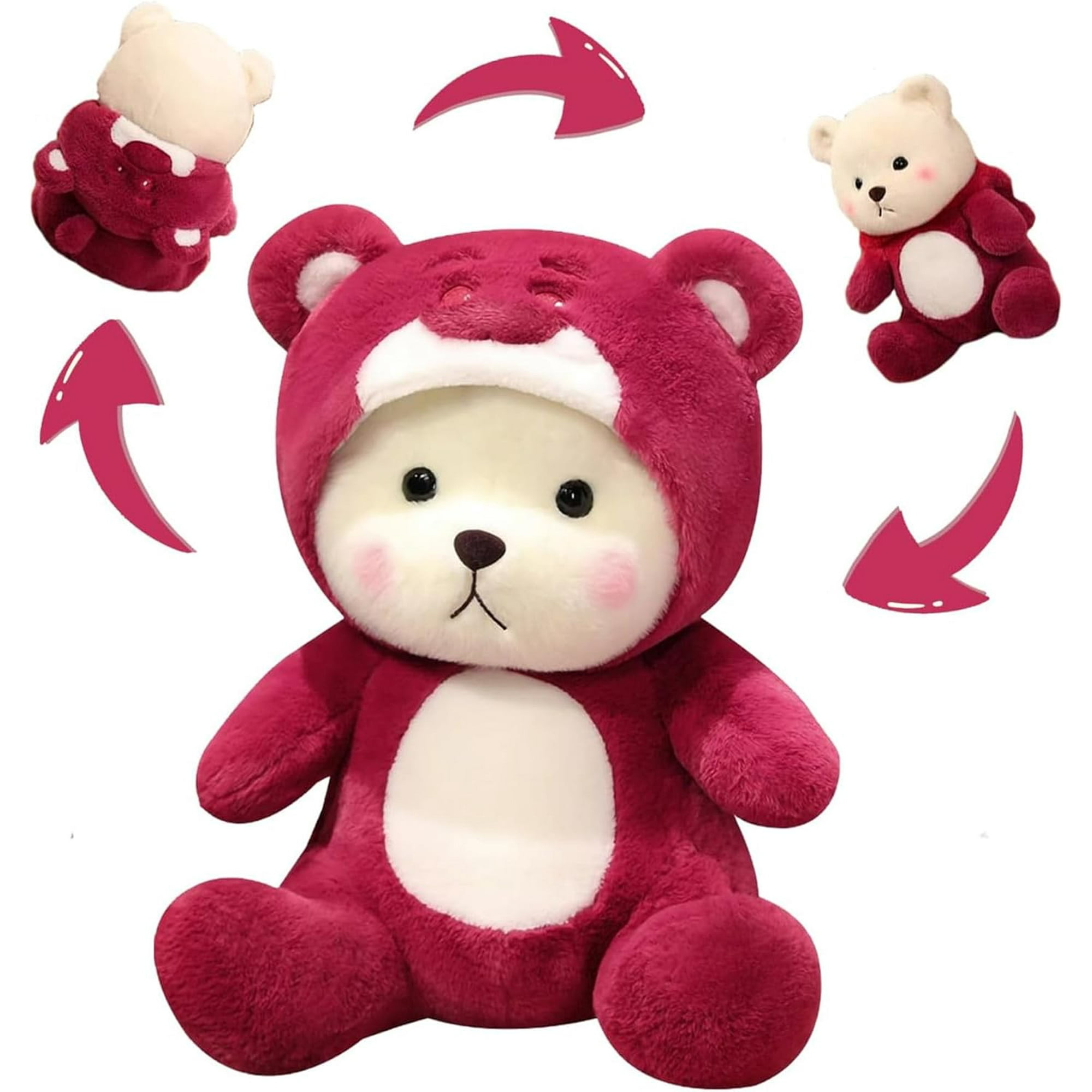 Click here for Generic Pink Strawberry Bear Stuffed Animal Cute C... prices