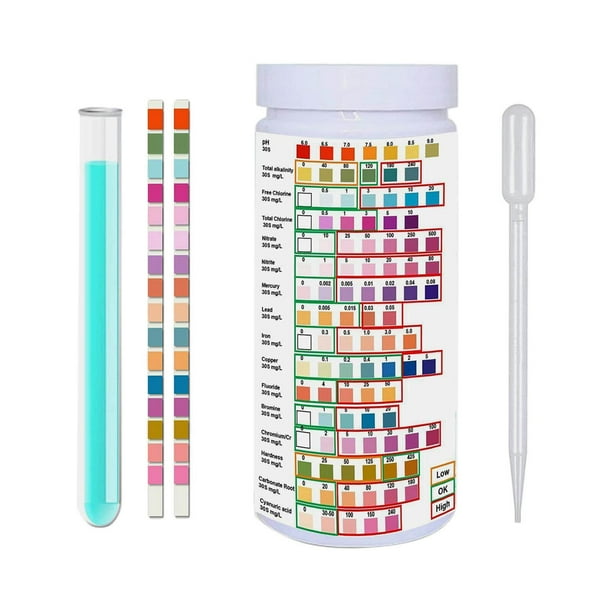 wolftale Water Testing Kits Liquid Indicator Paper for Pools Drinking ...