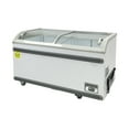 12Cu.Ft 56'' Chest Freezer for Supermarket Glass Sliding Foor White ...