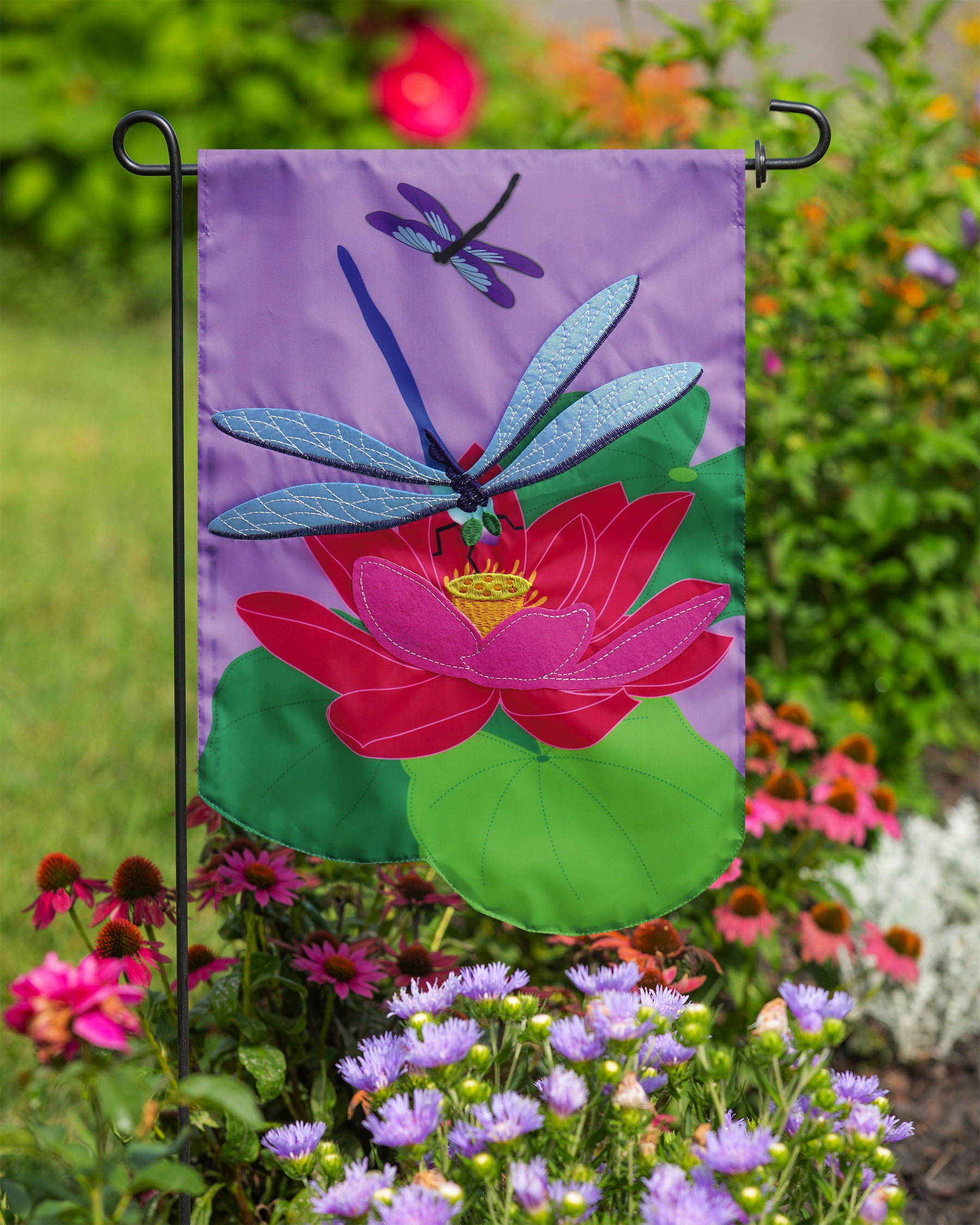 Meadow Creek Spring Garden Flag, 18" Dragonflies Thither - Walmart.com