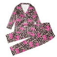 Byoo Tween Girls 2PCS Valentine Homewear Set Leopard Bow Printed Lapel ...